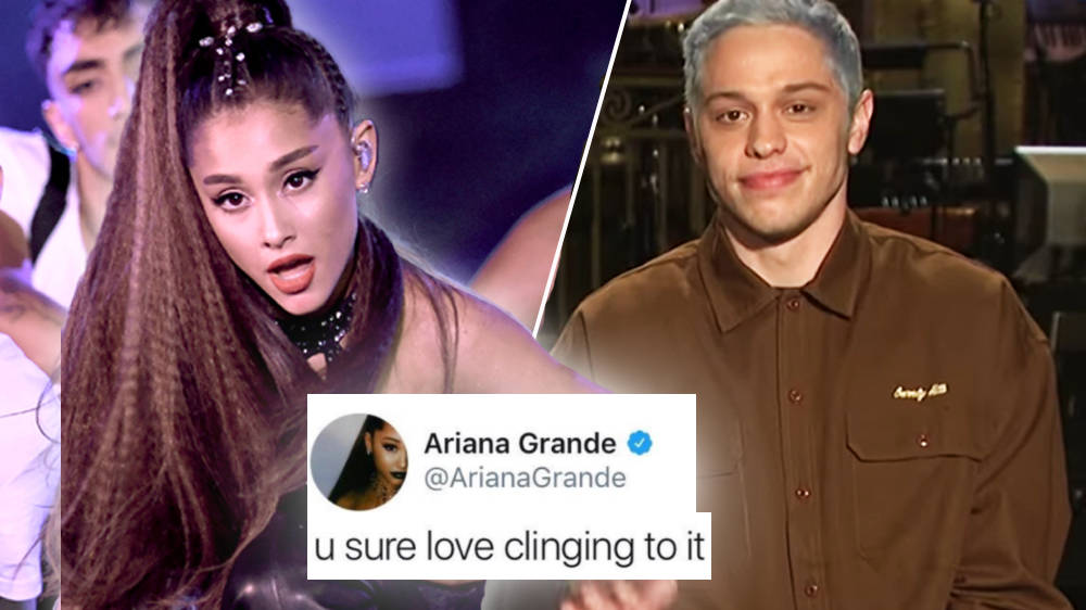 Ariana Grande Tweeted & Deleted About 'Clinging' Pete Davidson's SNL ... Ariana Grande Tweeted & Deleted About 'Clinging' Pete Davidson's SNL ...